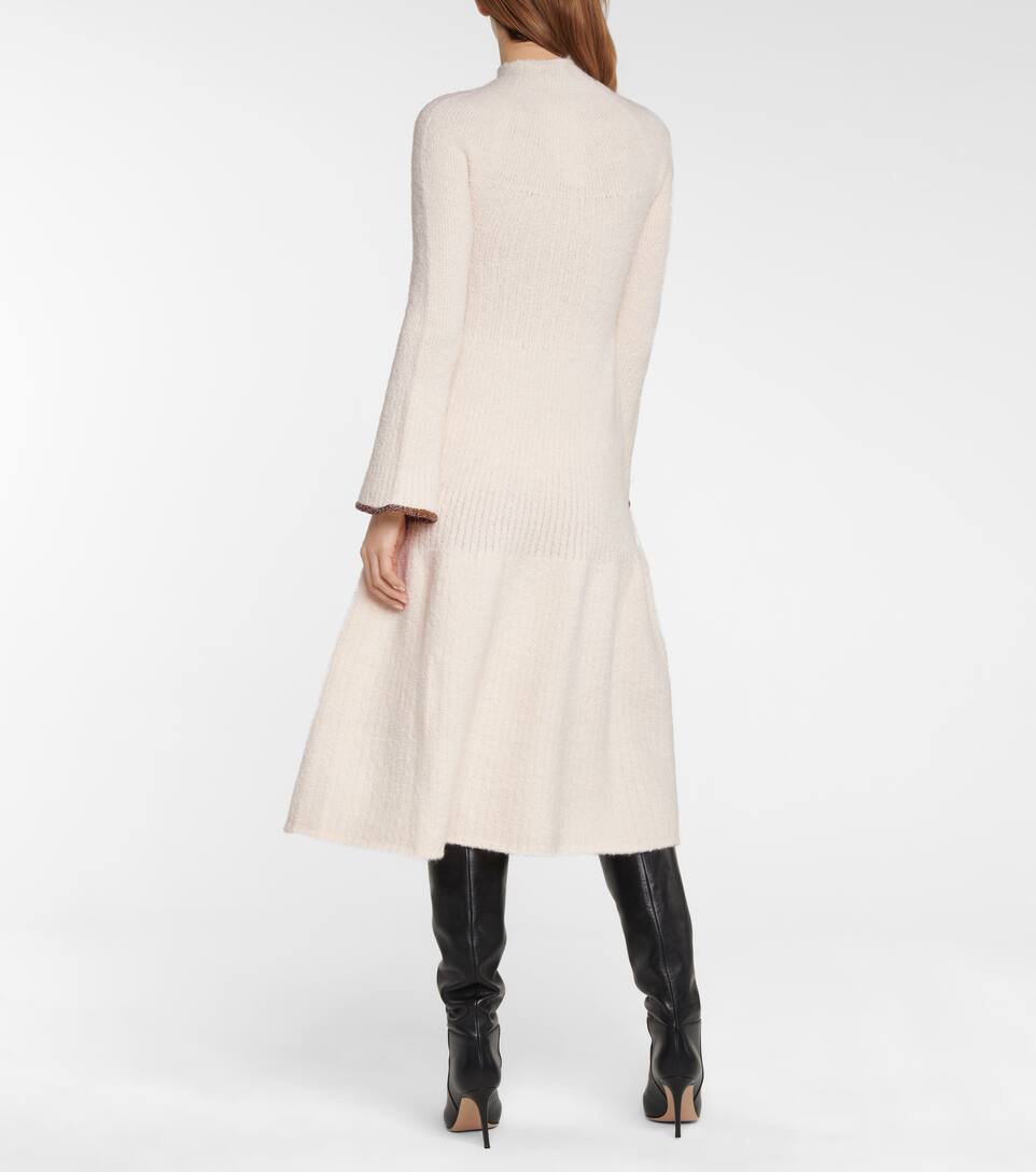 罗纹针织羊驼毛和羊毛混纺中长连衣裙 Proenza Schouler idollook